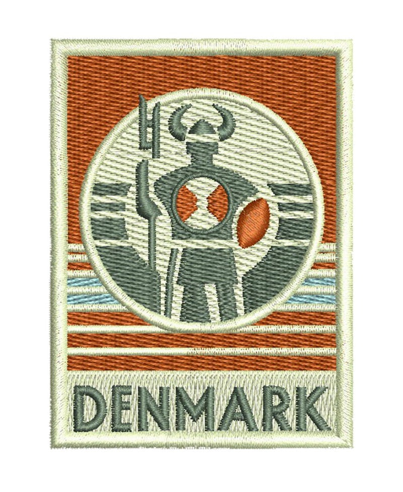 HEDi | Patches | Denmark Patch is 2.5”H x 3.25"W