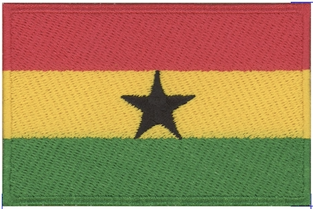HEDi | Patches | World | Ghana Country Flag 3.5" x 2.25" Patch