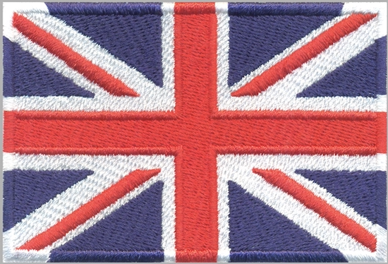 HEDi | Patches | World | Great Britain Country Flag 3.5" x 2.25" Patch