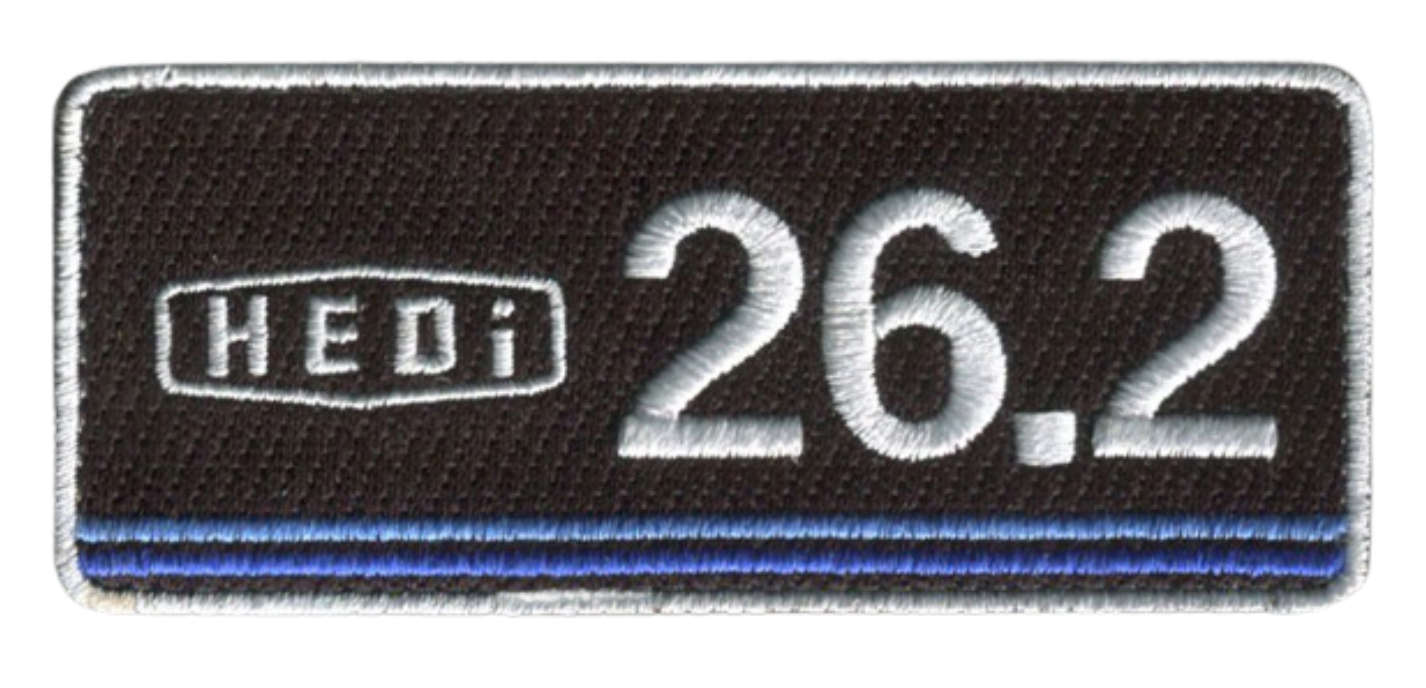 HEDi | Patches | 26.2K Running Reflective 3.5"W x 1.5"H Patch