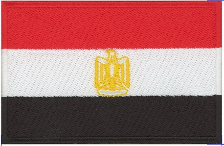 HEDi | Patches | World | Egypt Country Flag 3.5" x 2.25" Patch