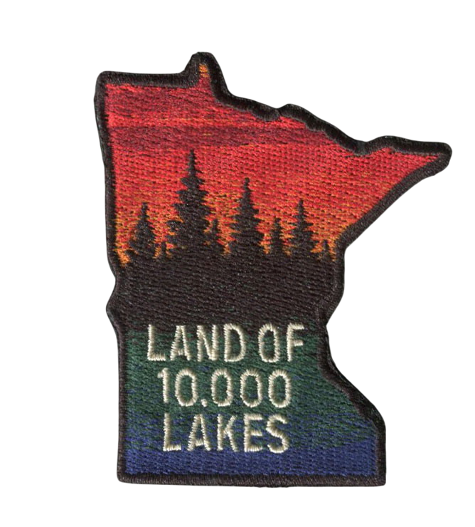 HEDi | Patches | Land of 10,000 Lakes Patch 3”H x 2.5”W