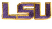 HEDi | Patches | LSU Main Logo 1”H x 3" W Hook Patch