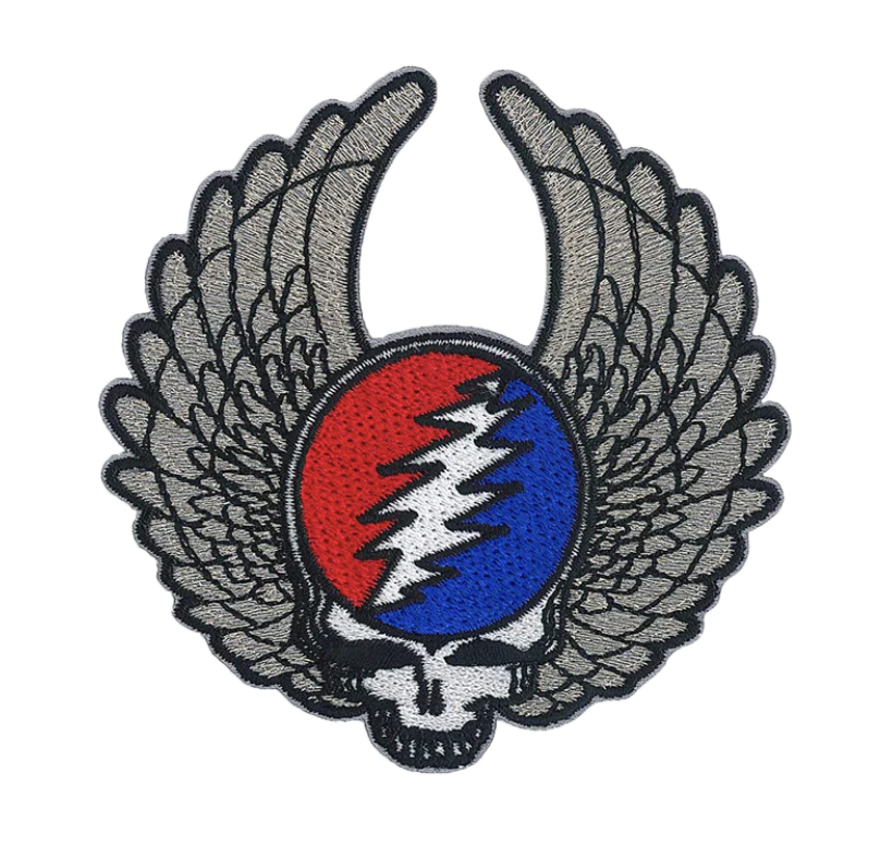 HEDi | Patches | Grateful Dead SYF Silver Wings 3.5"x 3.5" Patch