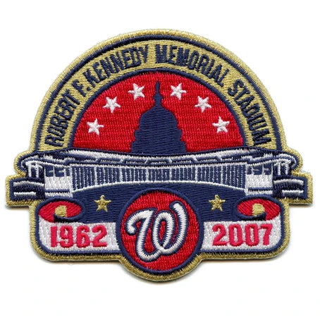 MLB | Patches | Robert F Kennedy Memorial Stadium 1962-2007 4" Wide ...