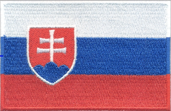 HEDi | Patches | World | Slovakia Country Flag 3.5" x 2.25" Patch