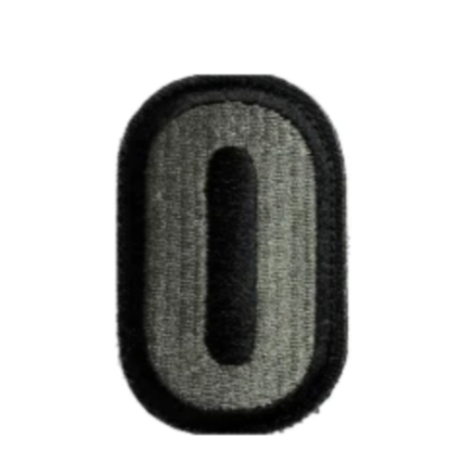 HEDi | Patches | Velcro Number Zero 1.625" x 2.625" Patch